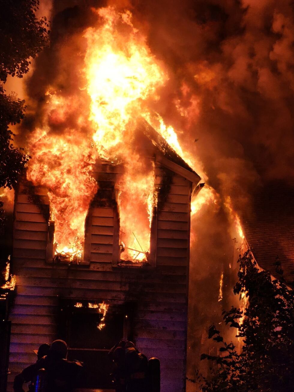 2 Firefighters Hospitalized One Released Fighting Kansas City House Fire
