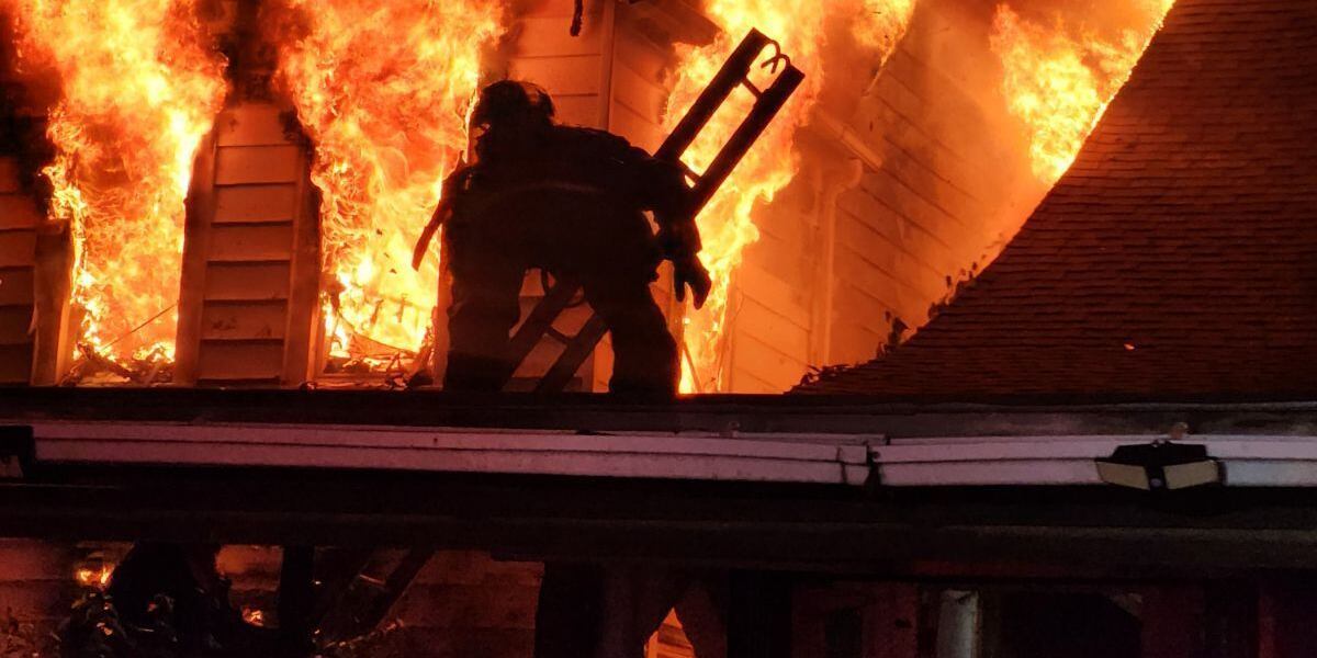 2 Firefighters Hospitalized One Released Fighting Kansas City House Fire